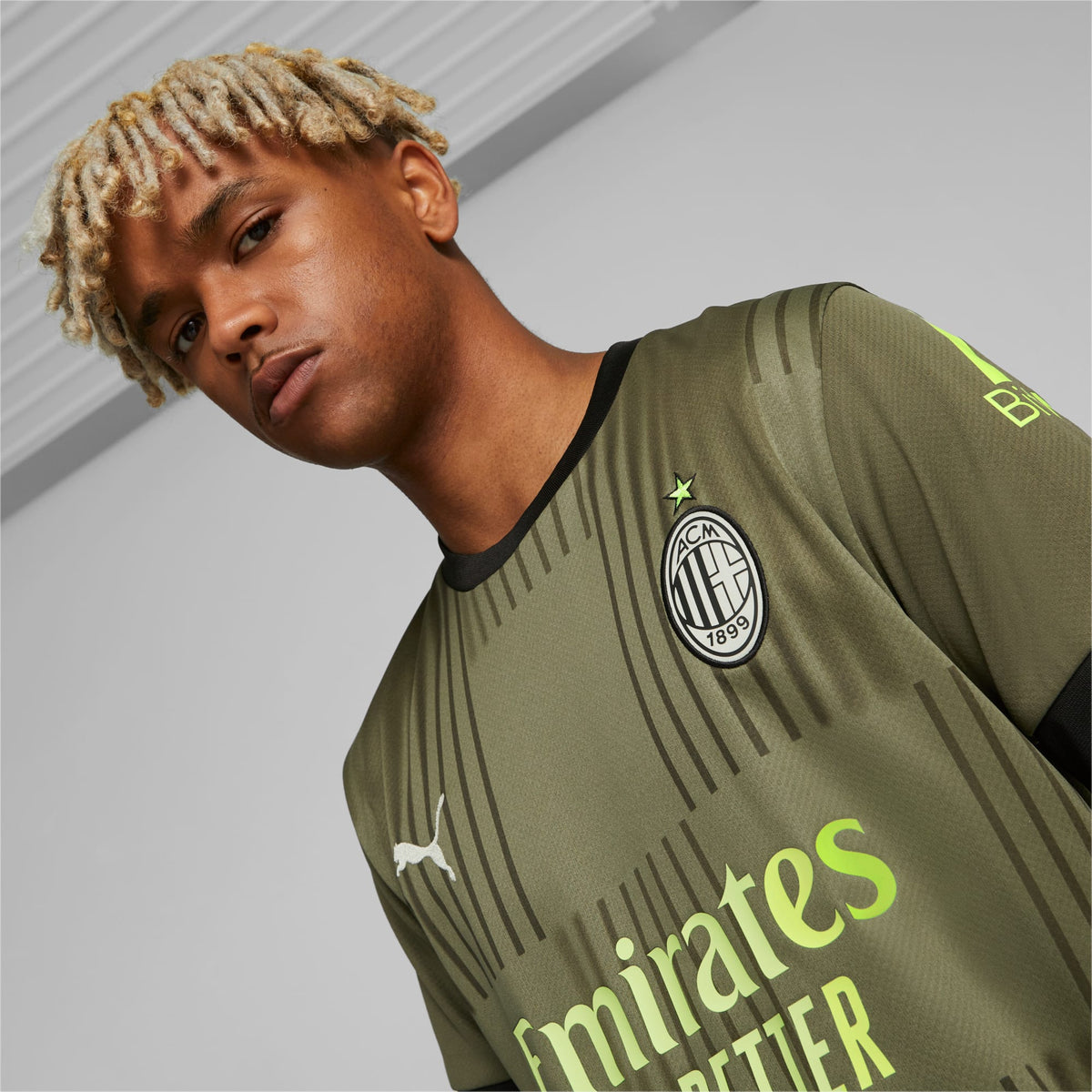 Puma AC Milan 3rd Shirt Jersey 2022/23 765843 03 GREEN MOSS-SPRING MOS ...